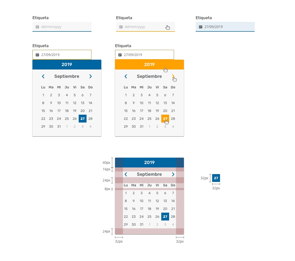 Selector De Fecha ULPGC Design System